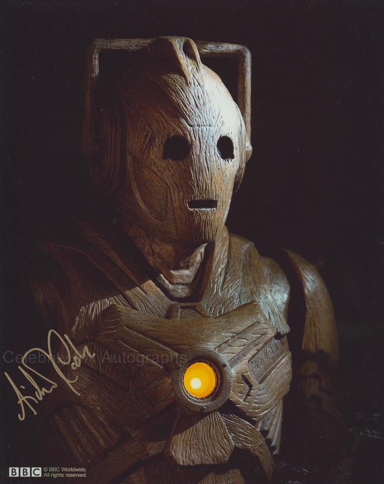 AIDAN COOK as a Cyberman - Doctor Who – Celebrity Ink Autographs