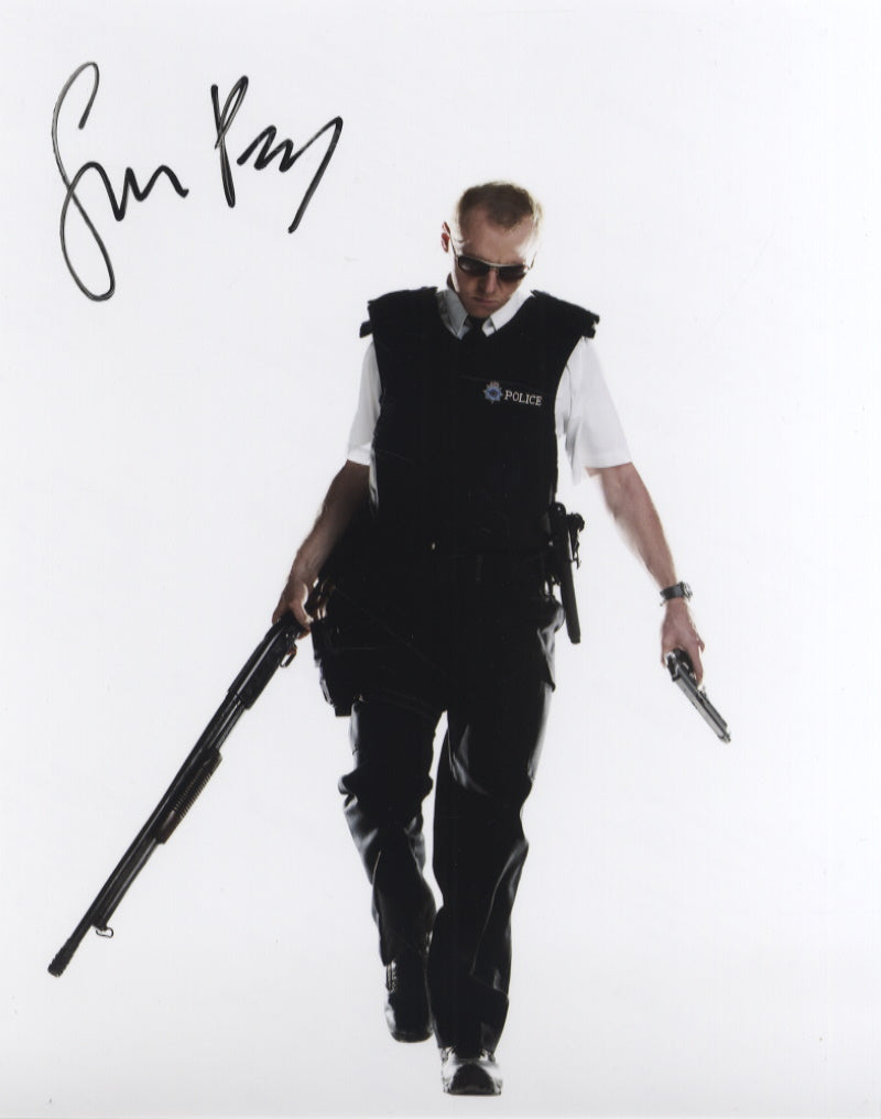 SIMON PEGG as Nicholas Angel - Hot Fuzz – Celebrity Ink Autographs