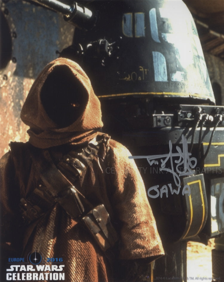 RUSTY GOFFE as a Jawa -Star Wars – Celebrity Ink Autographs
