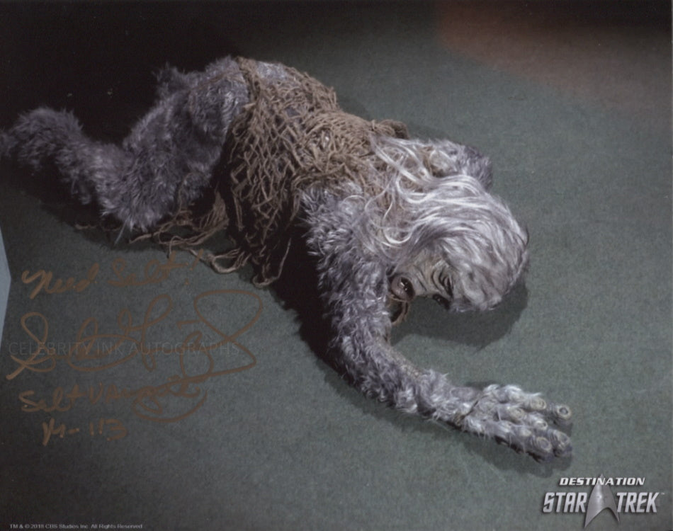SANDRA GIMPEL as the Salt Vampire - Star Trek – Celebrity Ink Autographs