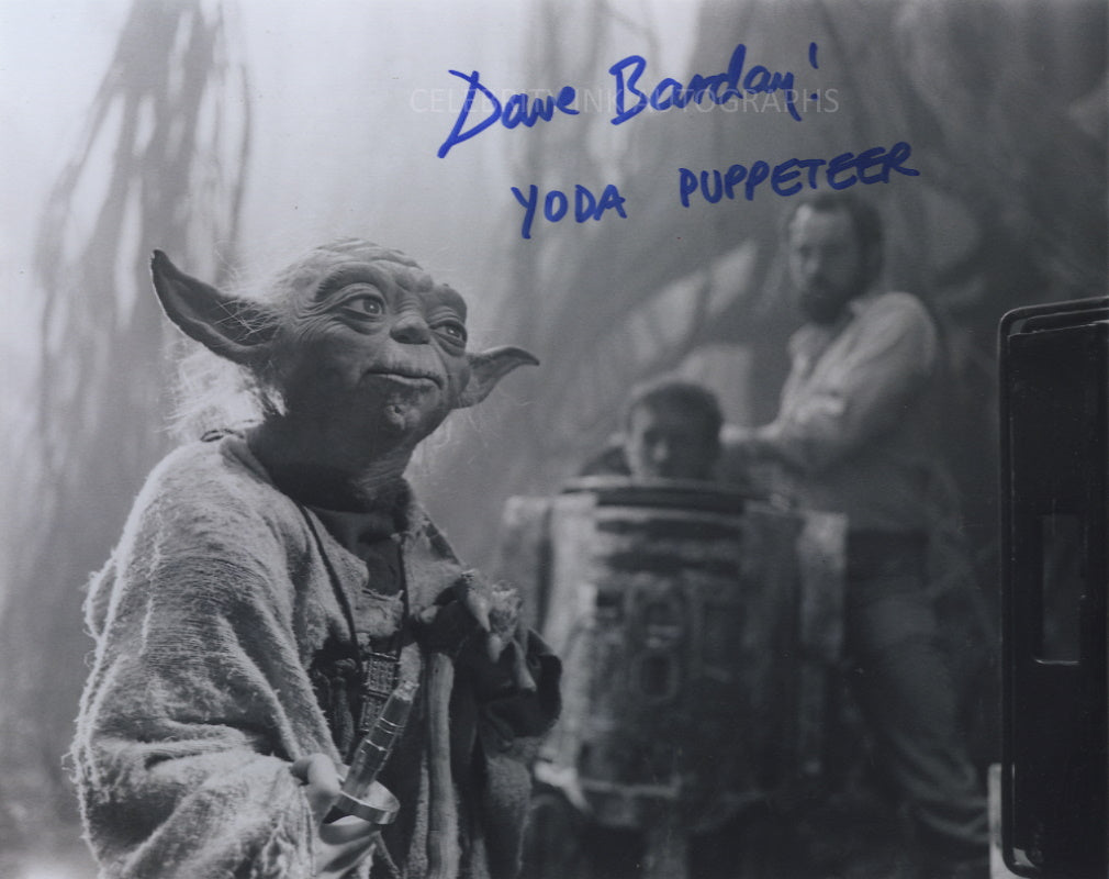 DAVE BARCLAY - Yoda Puppeteer - Star Wars – Celebrity Ink Autographs
