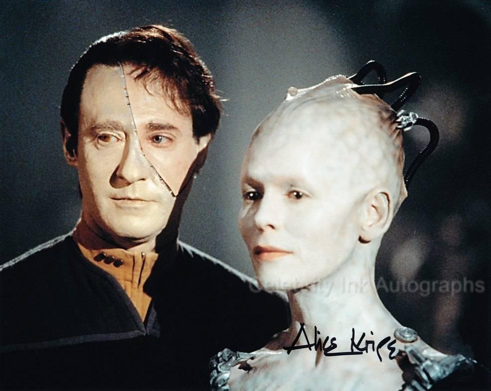 Alice Krige Borg Alice Krige Signed Star Trek TNG Borg Queen 11x17