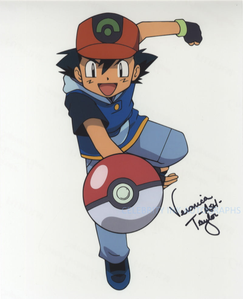 VERONICA TAYLOR as The Voice Of Ash - Pokemon – Celebrity Ink Autographs